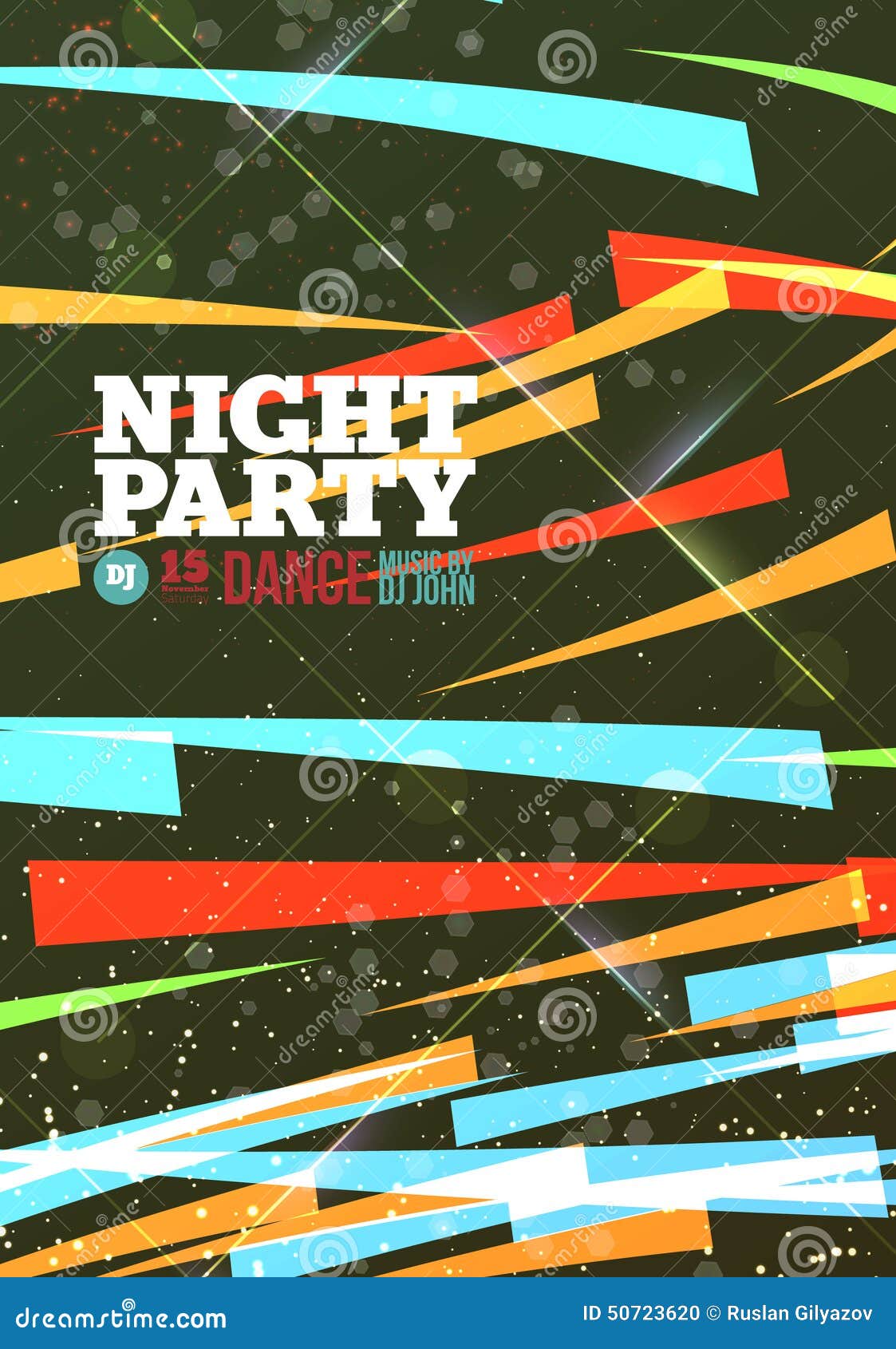 Night party Vector stock vector. Illustration of club - 50723620