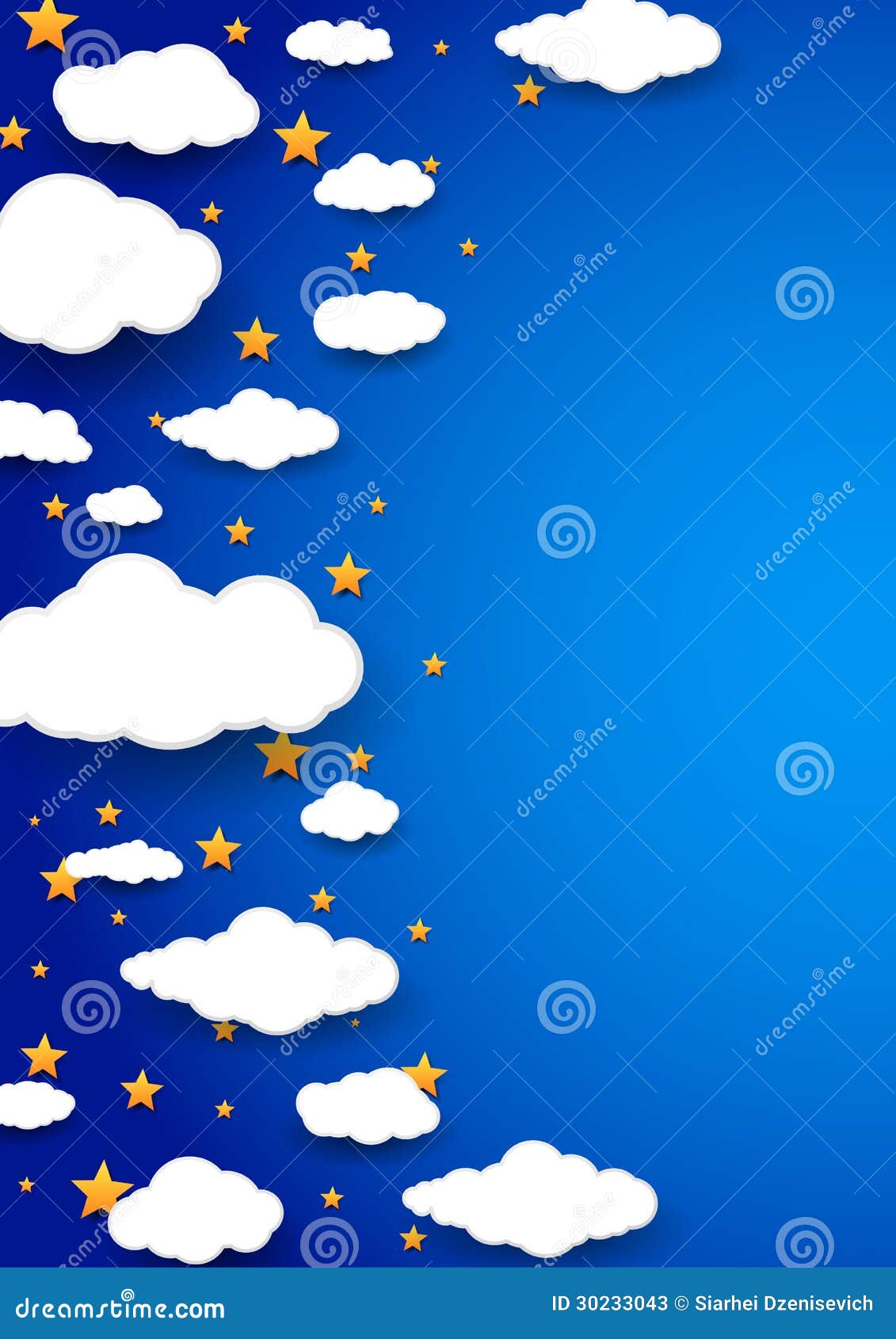 Night Peaceful Sky - Abstract Background Stock Vector - Illustration of ...