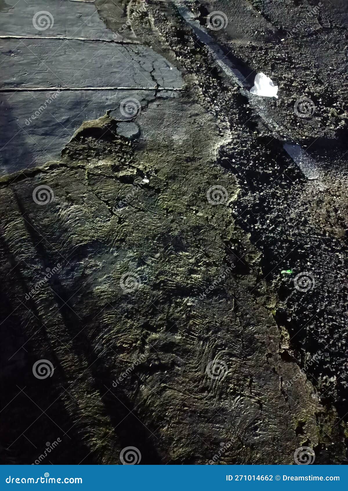 Night Photo of Roadside with Light Silhouettes from Vehicles Stock ...