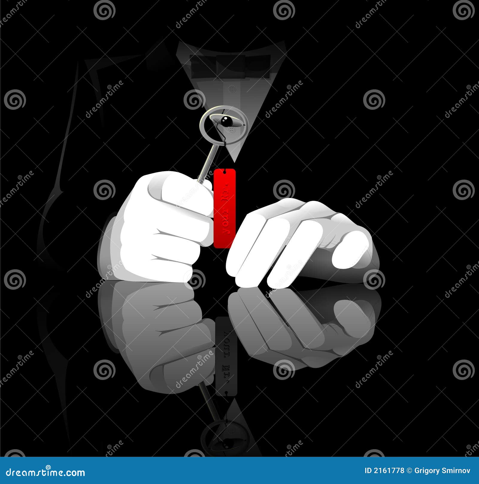 The night porter stock illustration. Illustration of hands - 2161778