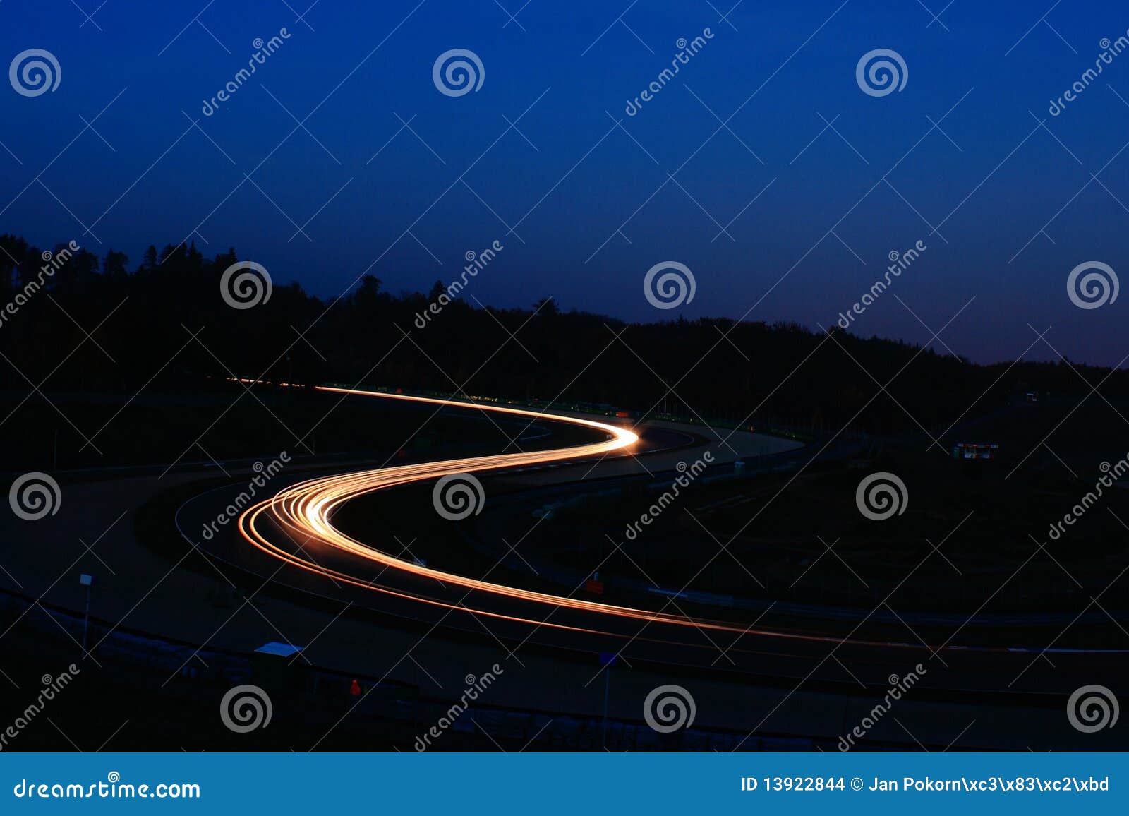 Night race stock photo. Image of speed, circuit, race - 13922844