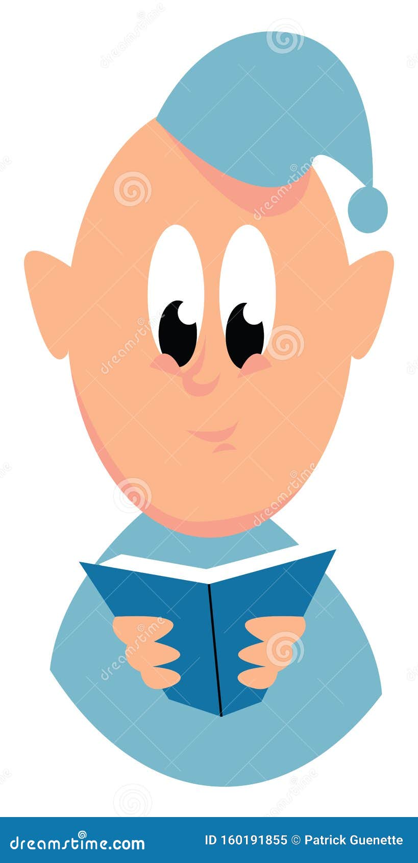 Night Reading, Illustration, Vector Stock Vector - Illustration of ...