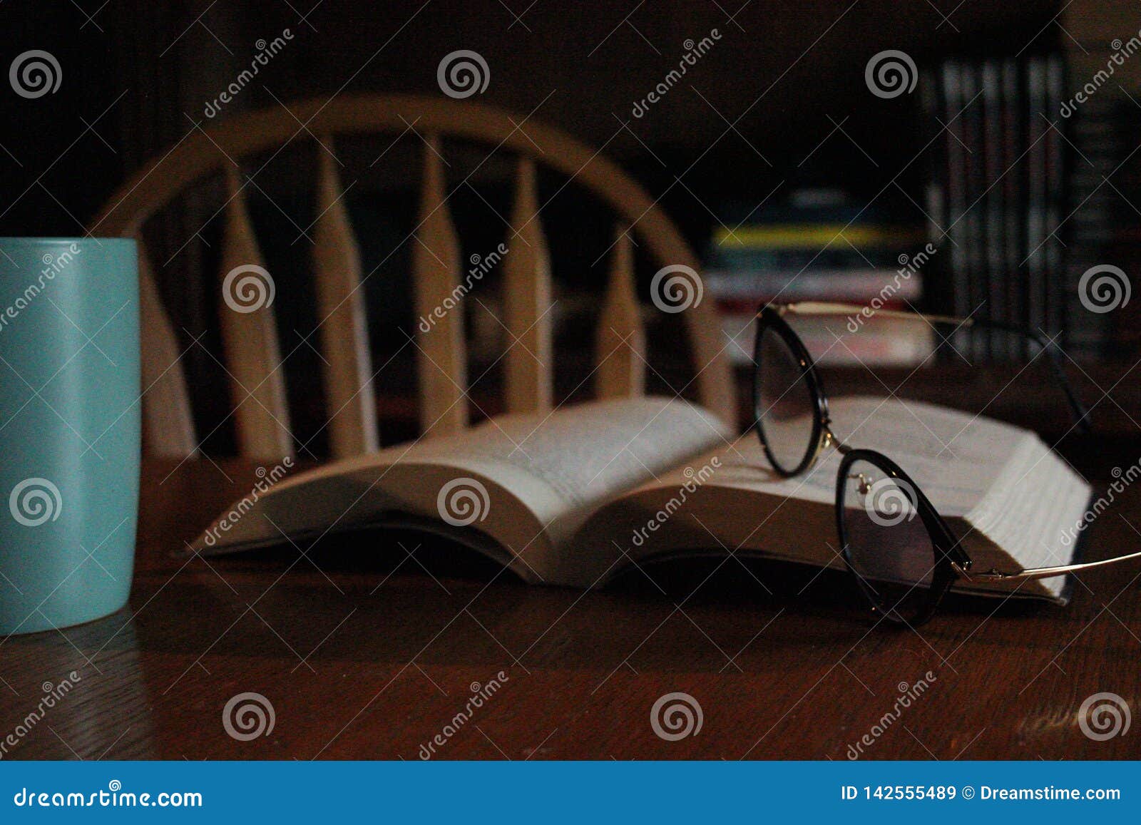 Night reading stock image. Image of night, book, study - 142555489