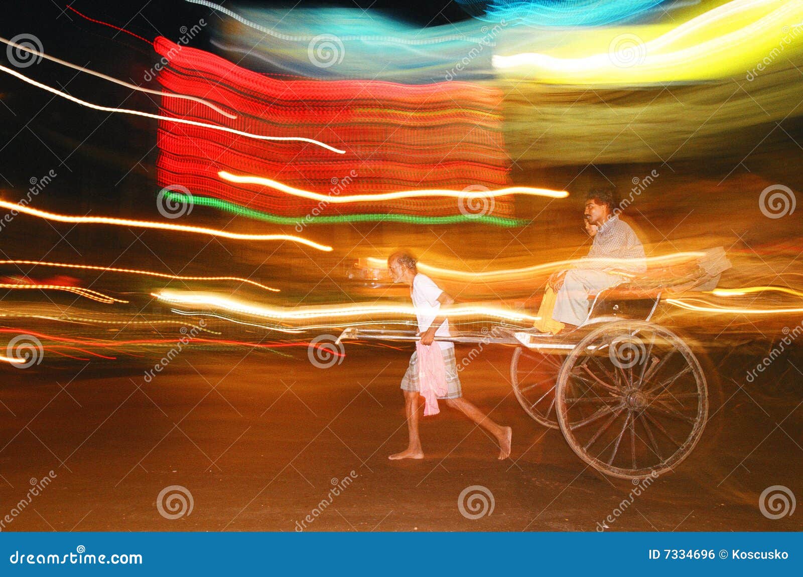 Night rickshaw, India editorial photo. Image of cart, revival - 7334696