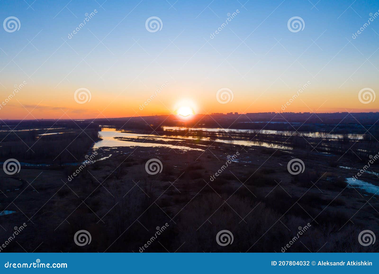 Night river view stock photo. Image of sunset, crossing - 207804032
