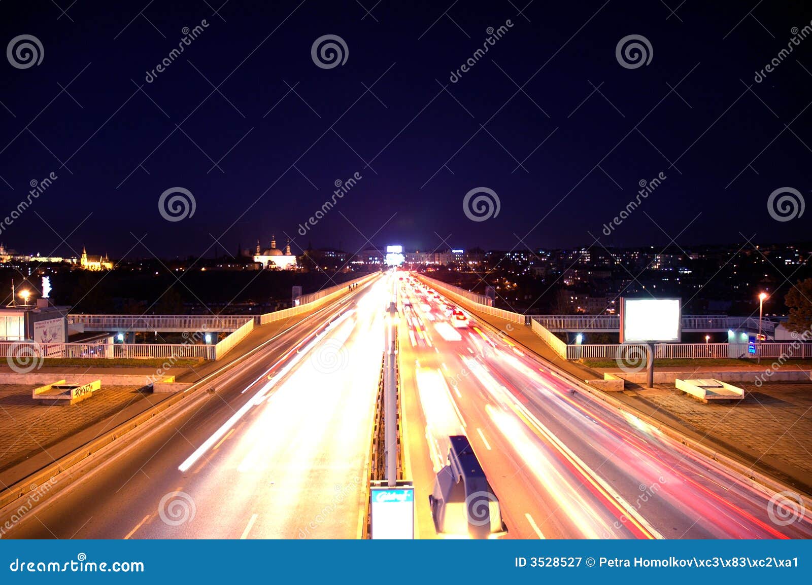 Night road stock image. Image of transportation, transit - 3528527