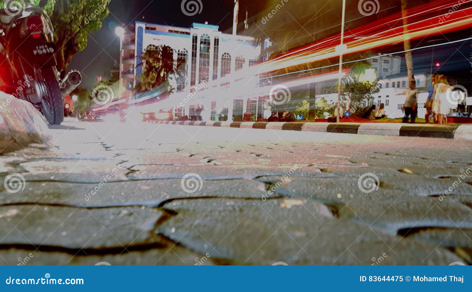 Night road light editorial image. Image of city, maldives - 83644475