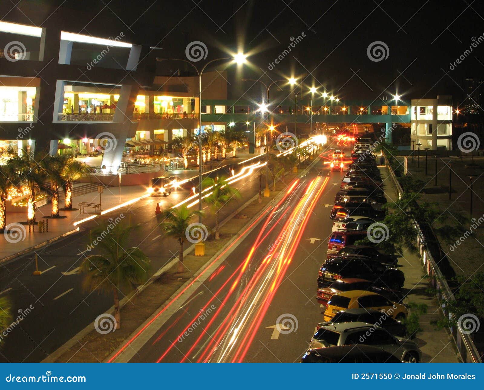 Night Rush stock photo. Image of automobile, tail, whiz - 2571550