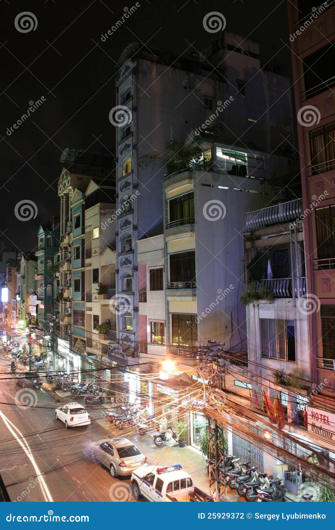 Night Saigon editorial photography. Image of illumination - 25929372