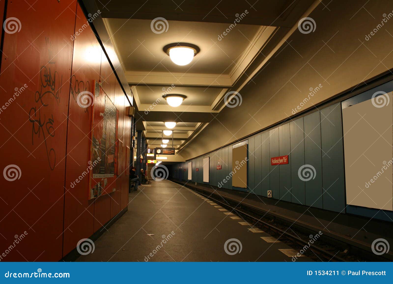 Night scene stock image. Image of subway, illuminated - 1534211