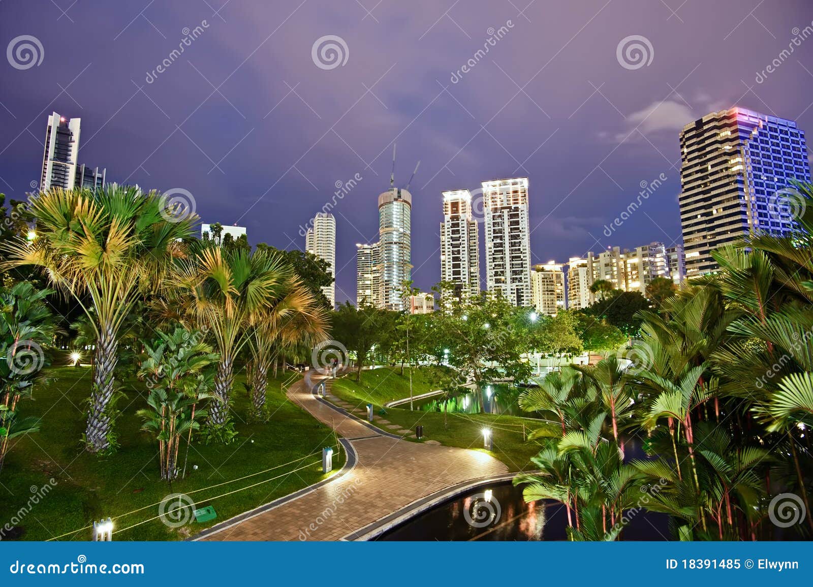 Night scene stock image. Image of building, cityscape - 18391485
