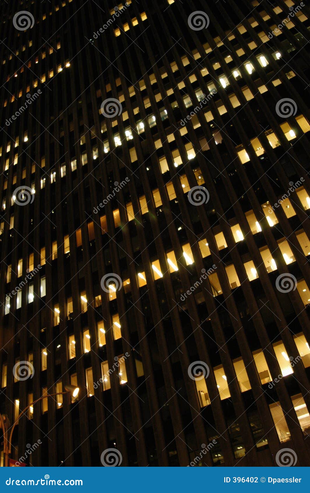 Night Scene of a Building stock photo. Image of illuminated - 396402