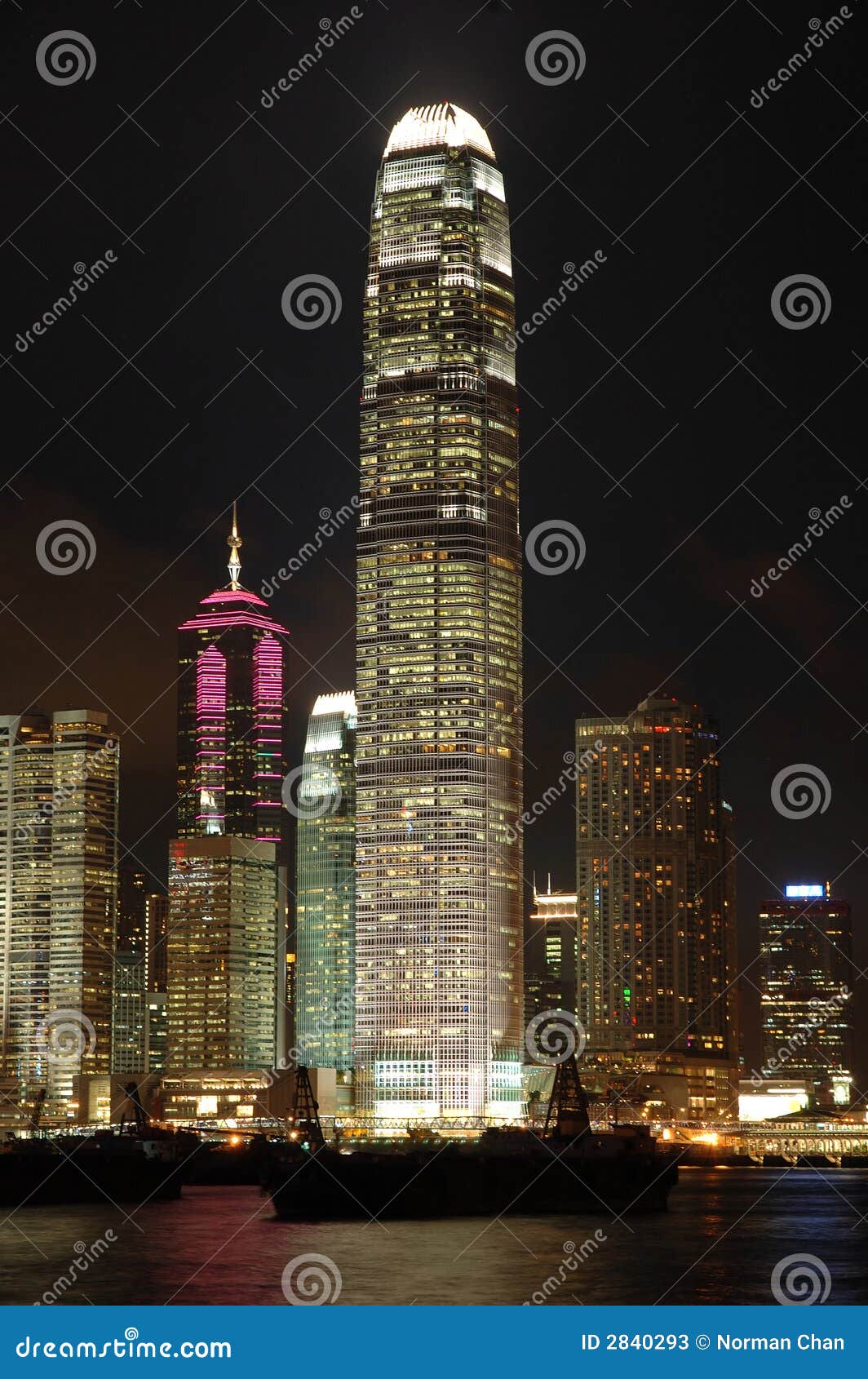 Night scene of buildings stock image. Image of victoria - 2840293