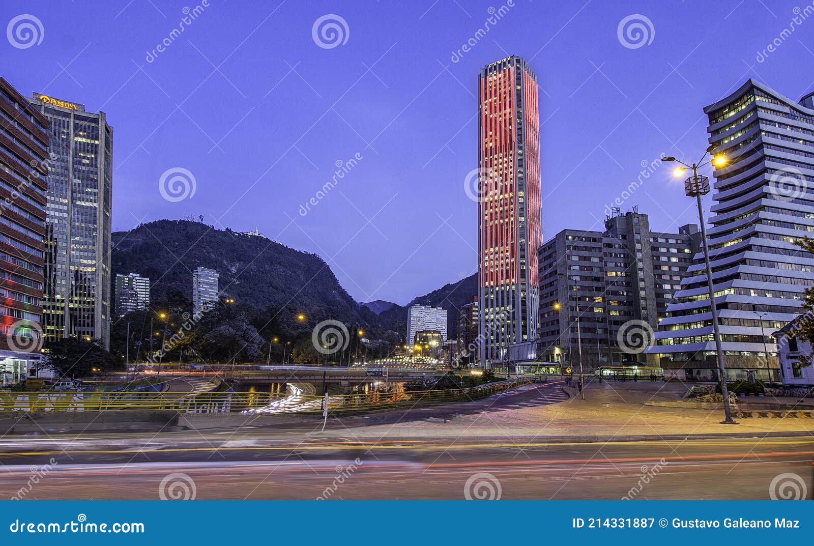 A Night Scene of the Center of Bogota Editorial Photography - Image of ...