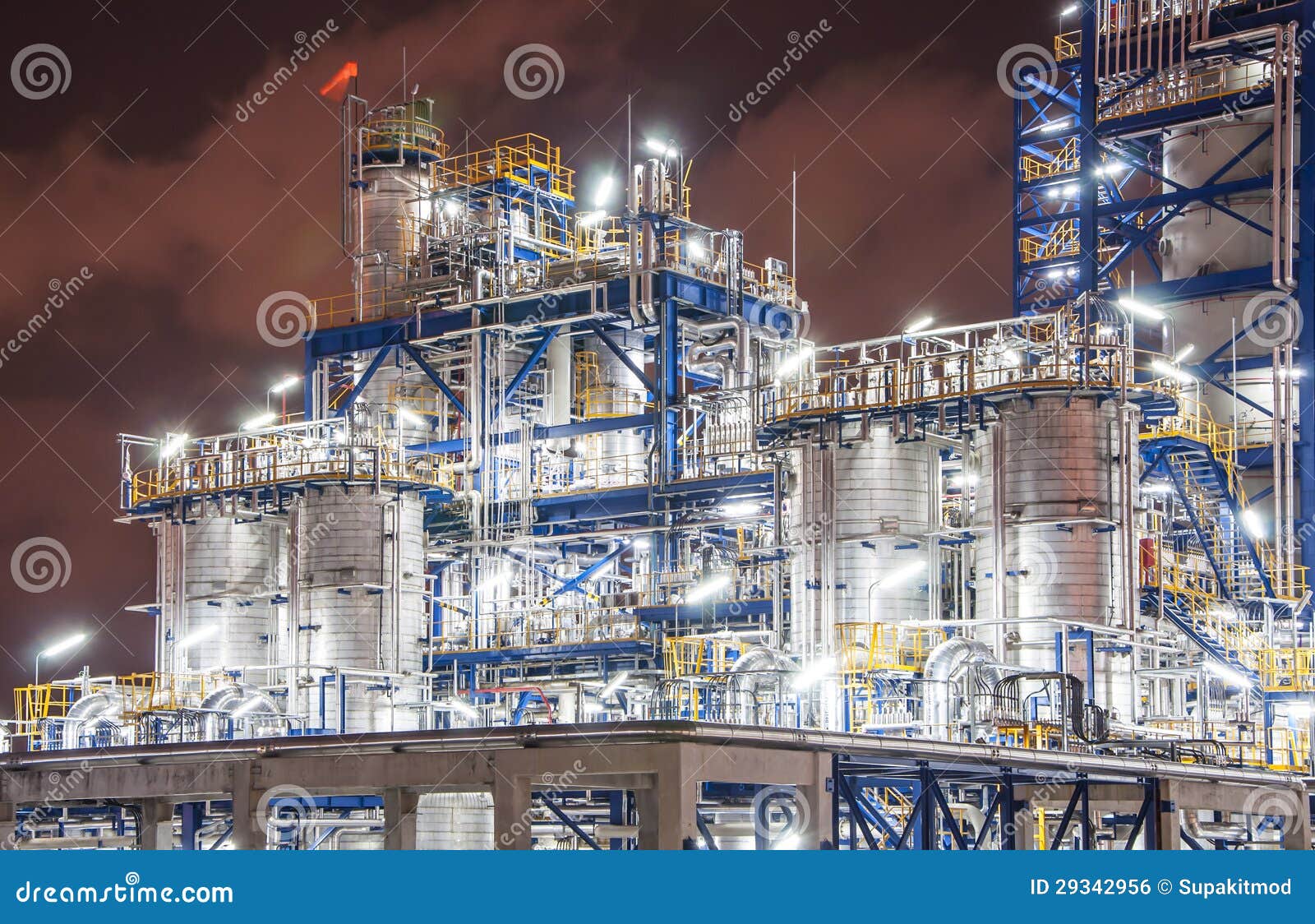 Chemical Plant. These Are Workshops For The Production Of: Ammonia ...