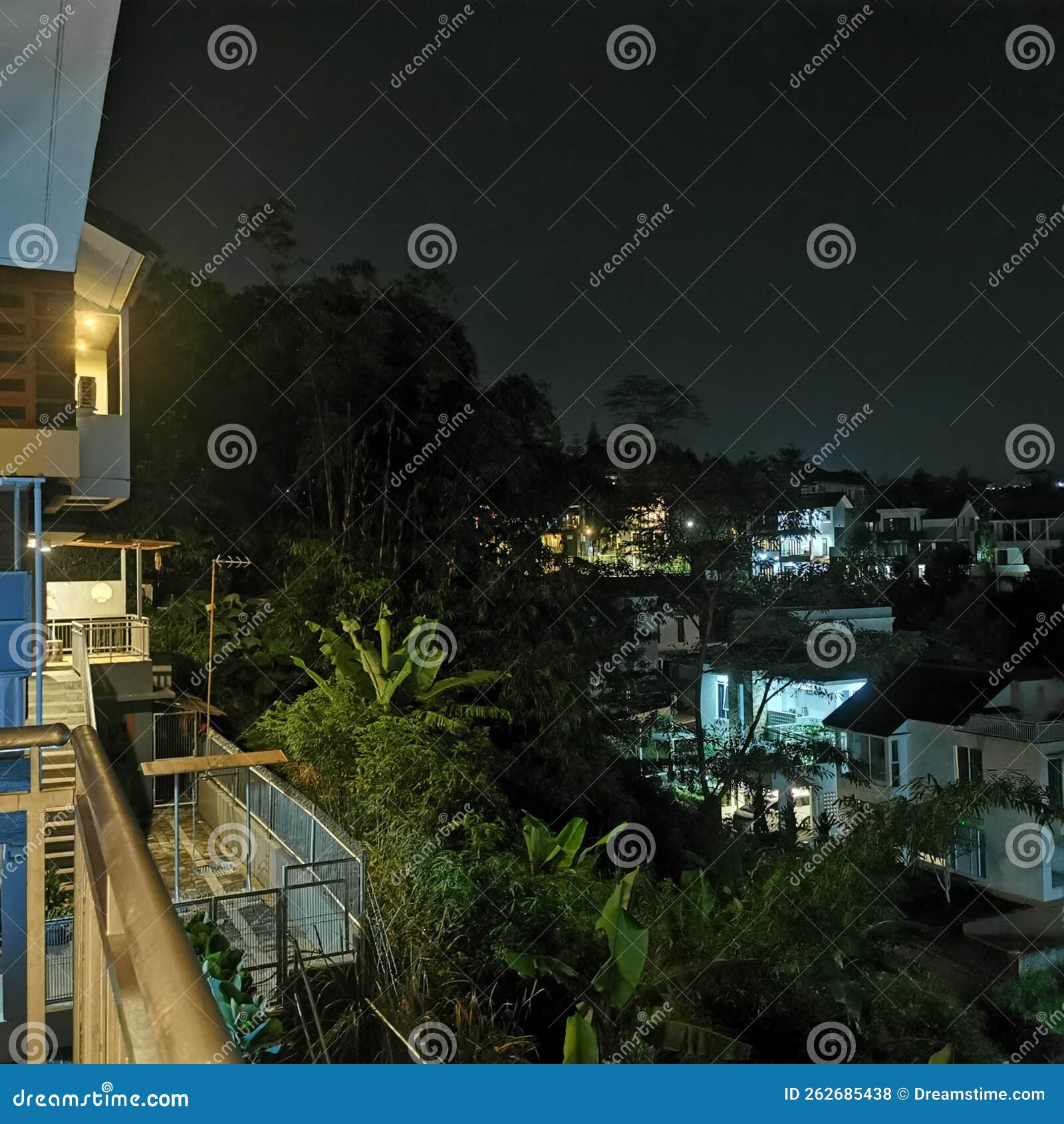 Night scene at Dago Valley stock photo. Image of valley - 262685438
