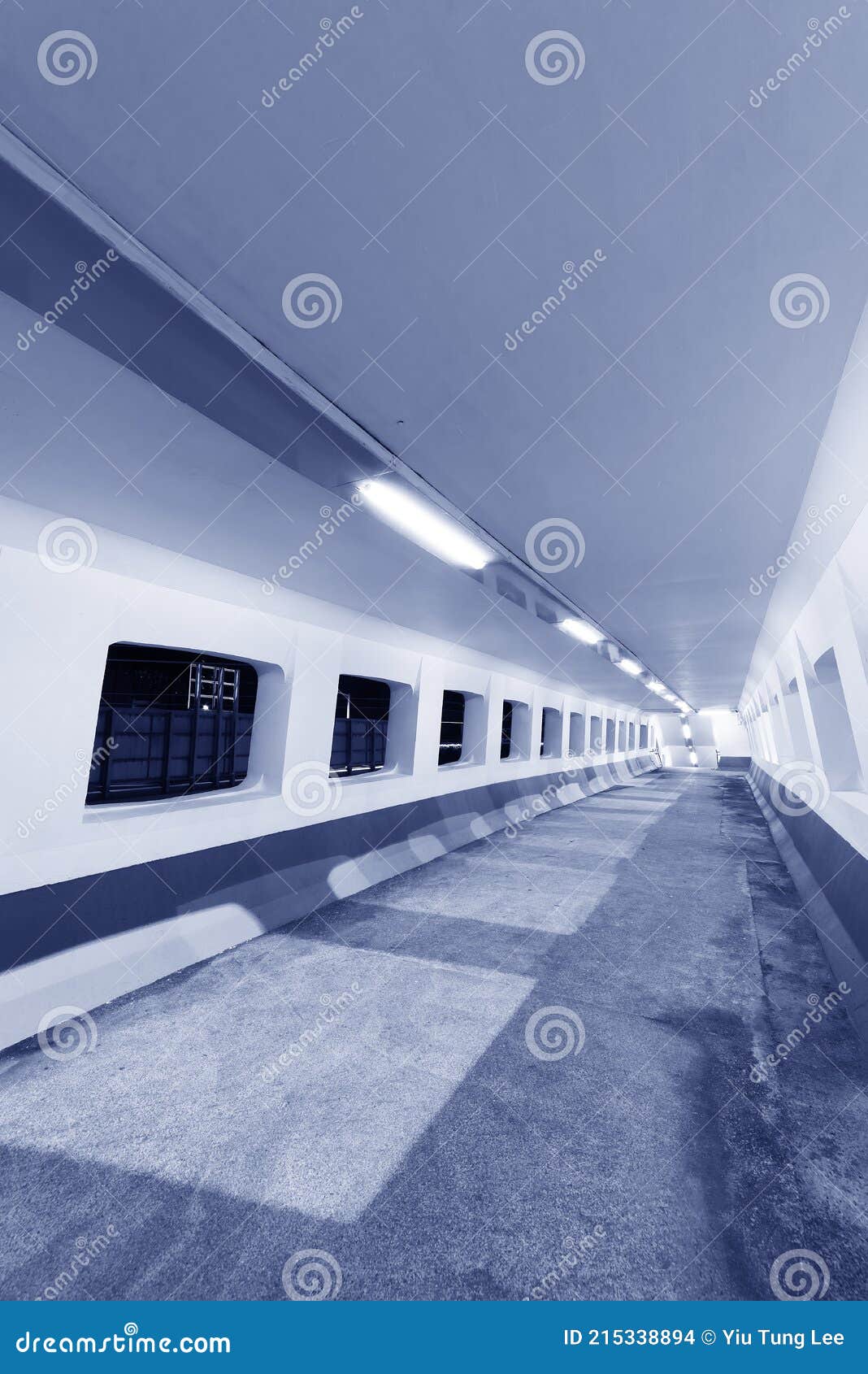 Empty Modern Pedestrian Walkway Stock Photo - Image of exterior ...