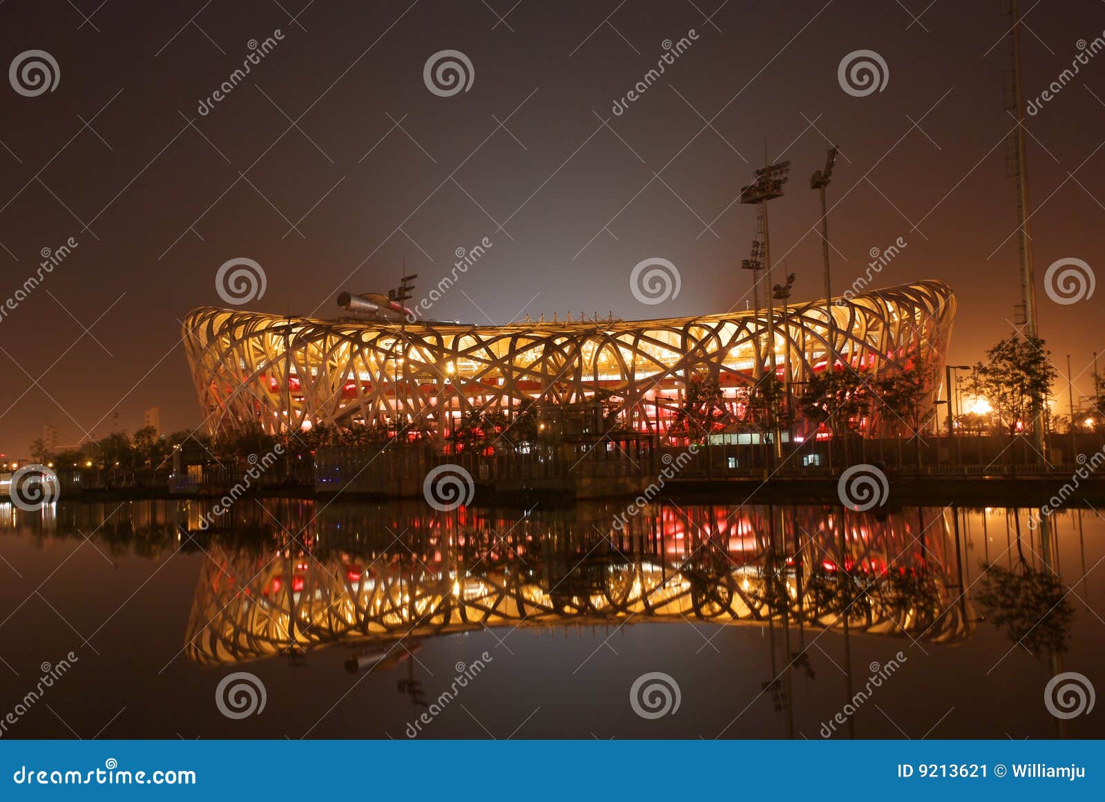 Night Scene of National Stadium, China Editorial Photo - Image of ...