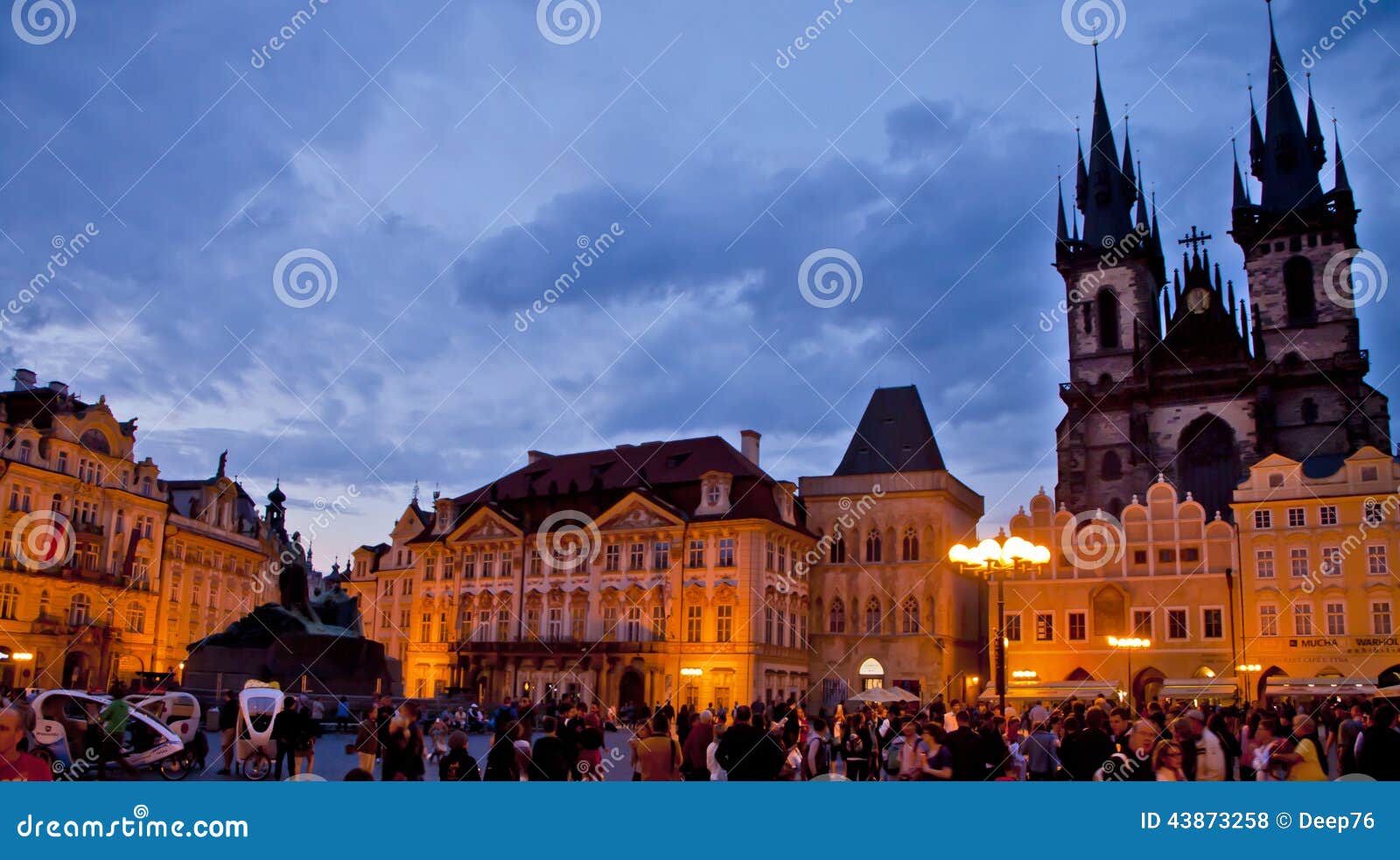 Night Scene in Prague ,Czech Republic Editorial Stock Photo - Image of ...