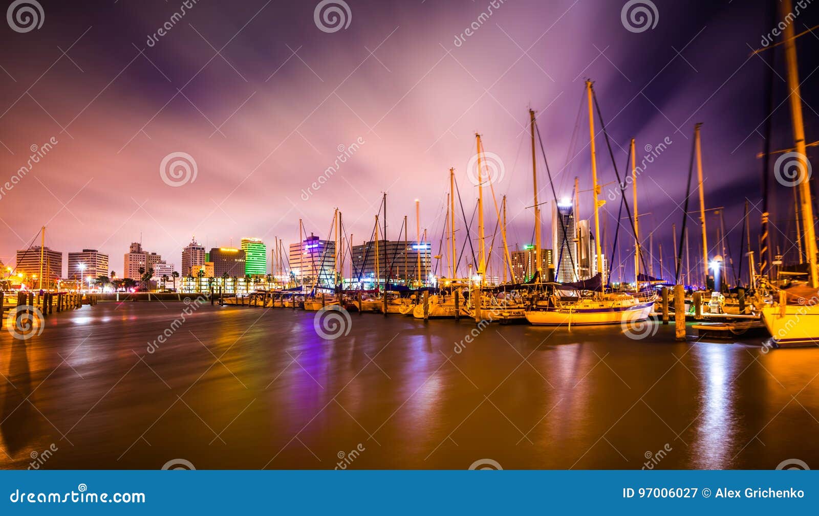 Night Scenes Around Corpus Christi Texas Editorial Photography - Image ...