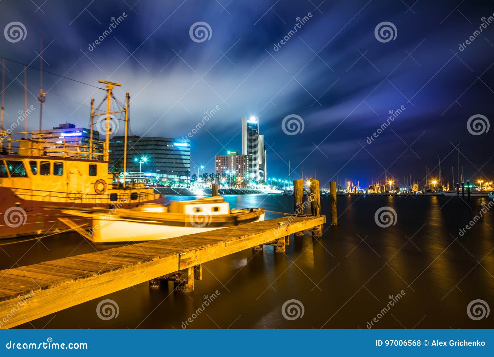 Night Scenes Around Corpus Christi Texas Editorial Stock Photo - Image ...