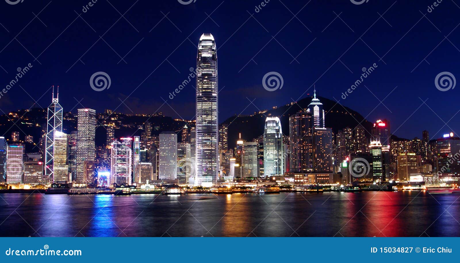 Night Scenes of Hong Kong stock image. Image of building - 15034827
