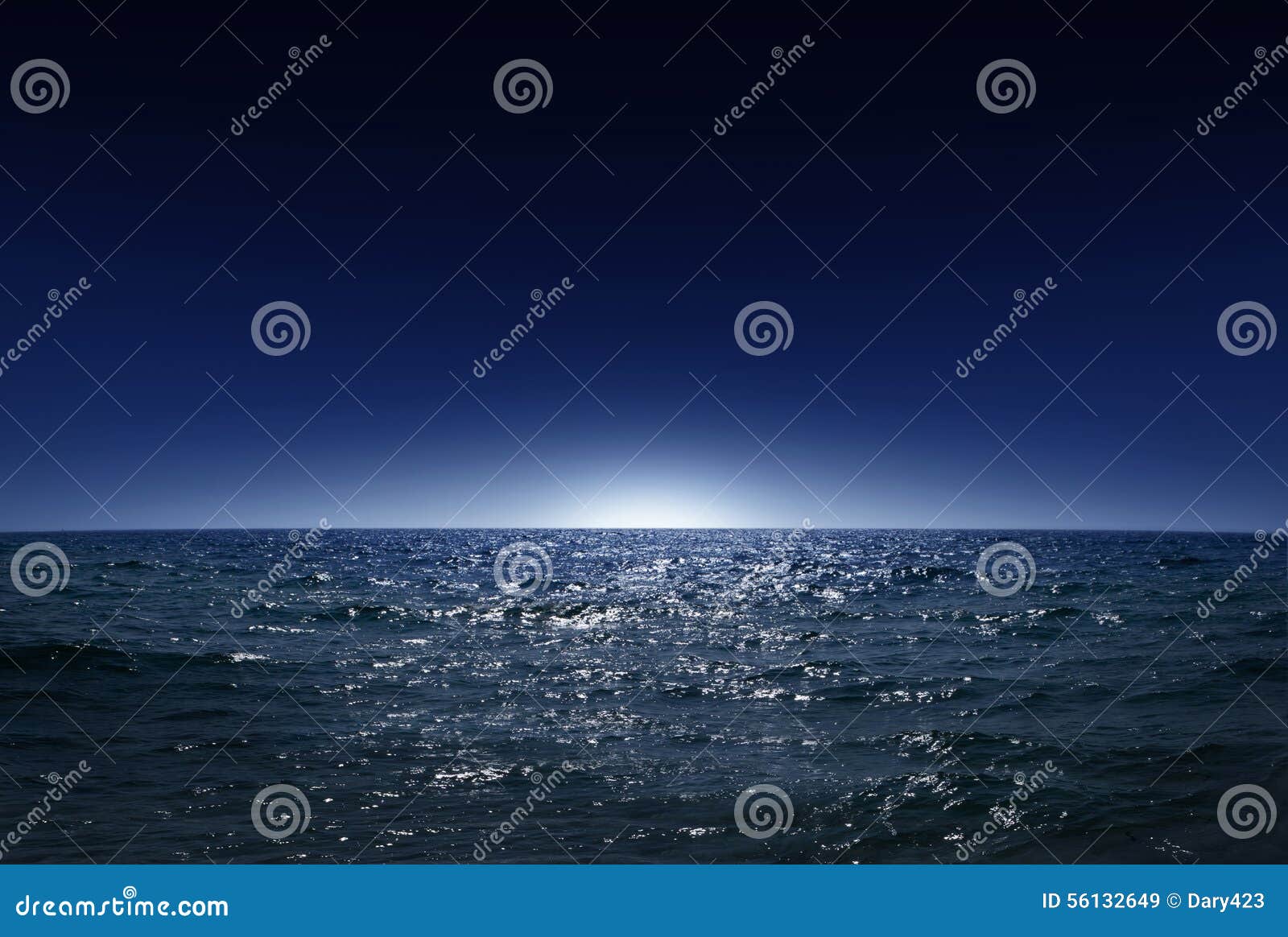Night sea 1 stock image. Image of full, astronomy, midnight - 56132649