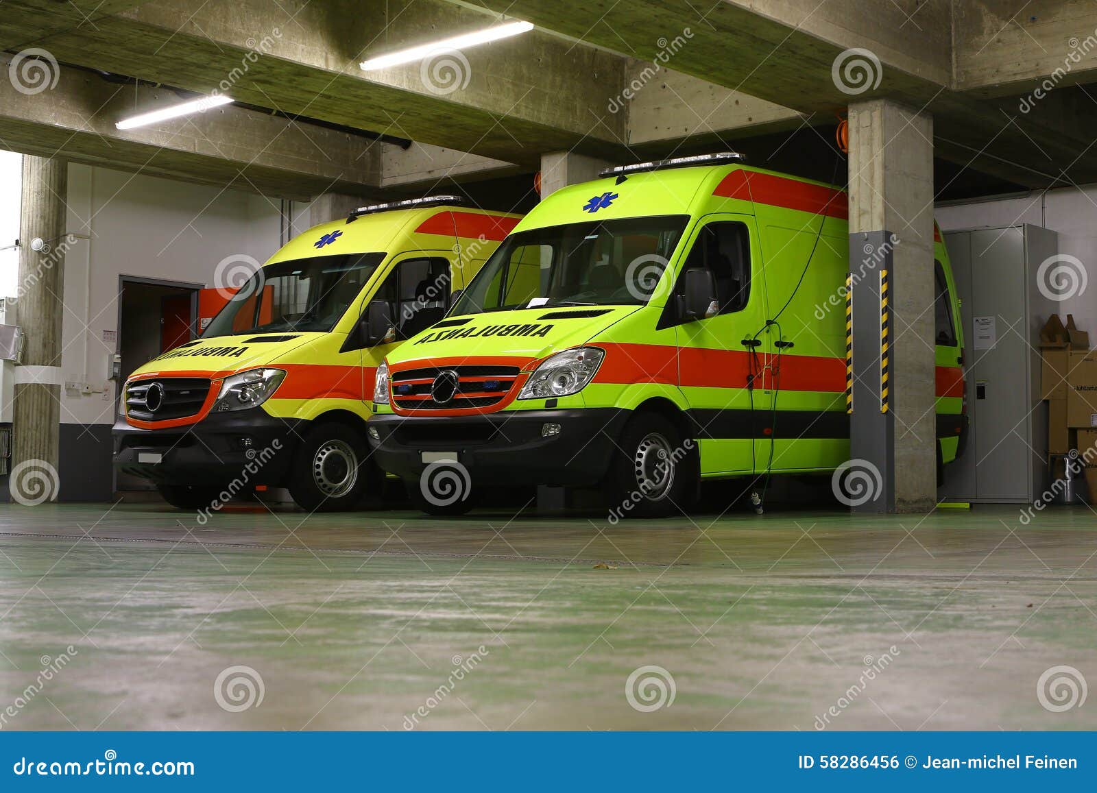 The Night Shift: Emergency Ambulance Service Stock Photo - Image of ...