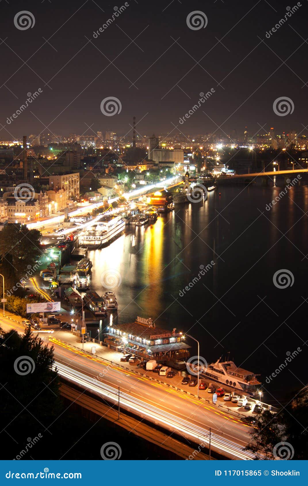 Podil at night, Kyiv editorial image. Image of shot - 117015865