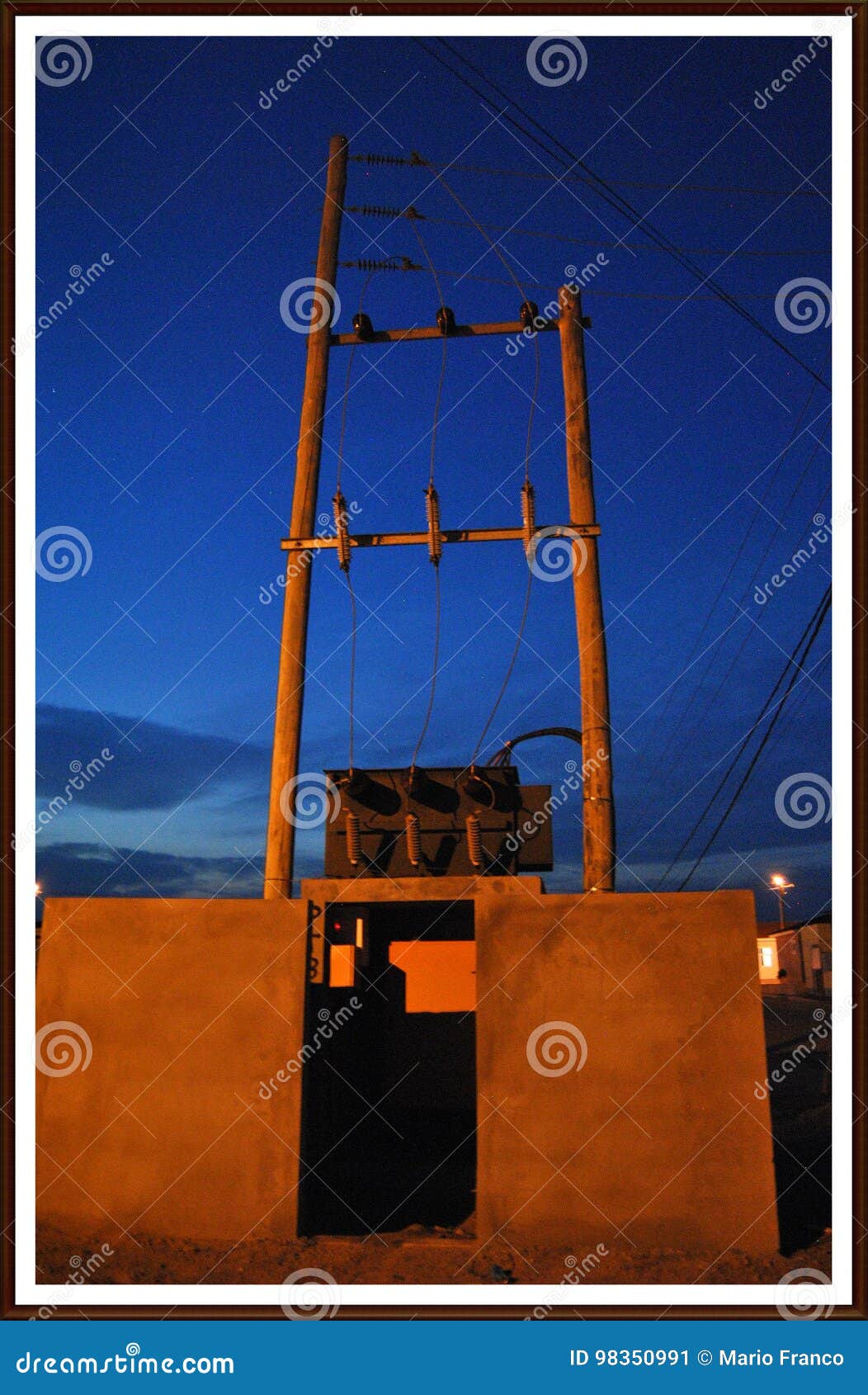 Night Shots stock image. Image of power, growth, transformer - 98350991