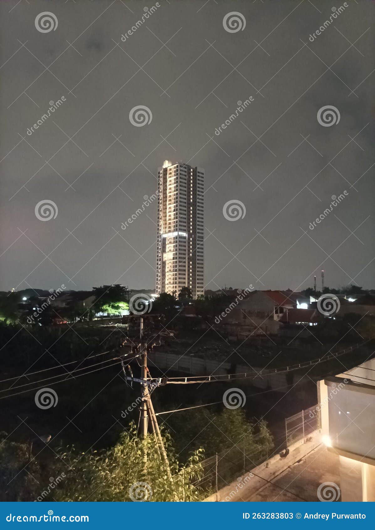 Night side cloud stock image. Image of dusk, downtown - 263283803