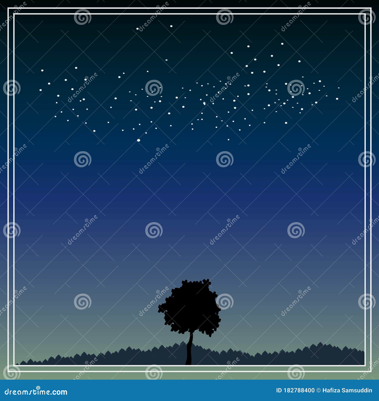 Night Sky Background Design Stock Vector - Illustration of environment ...