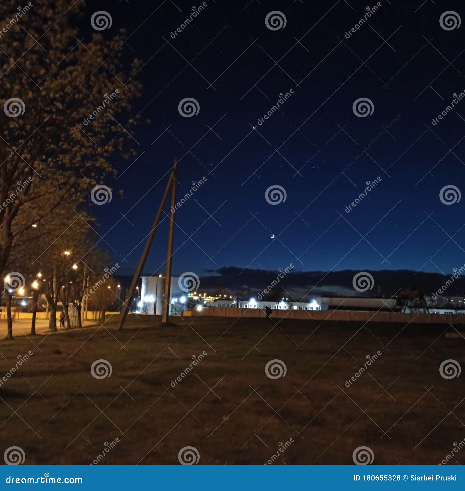 Night Sky Beautiful Moon Moonlight Stock Photo - Image of night ...