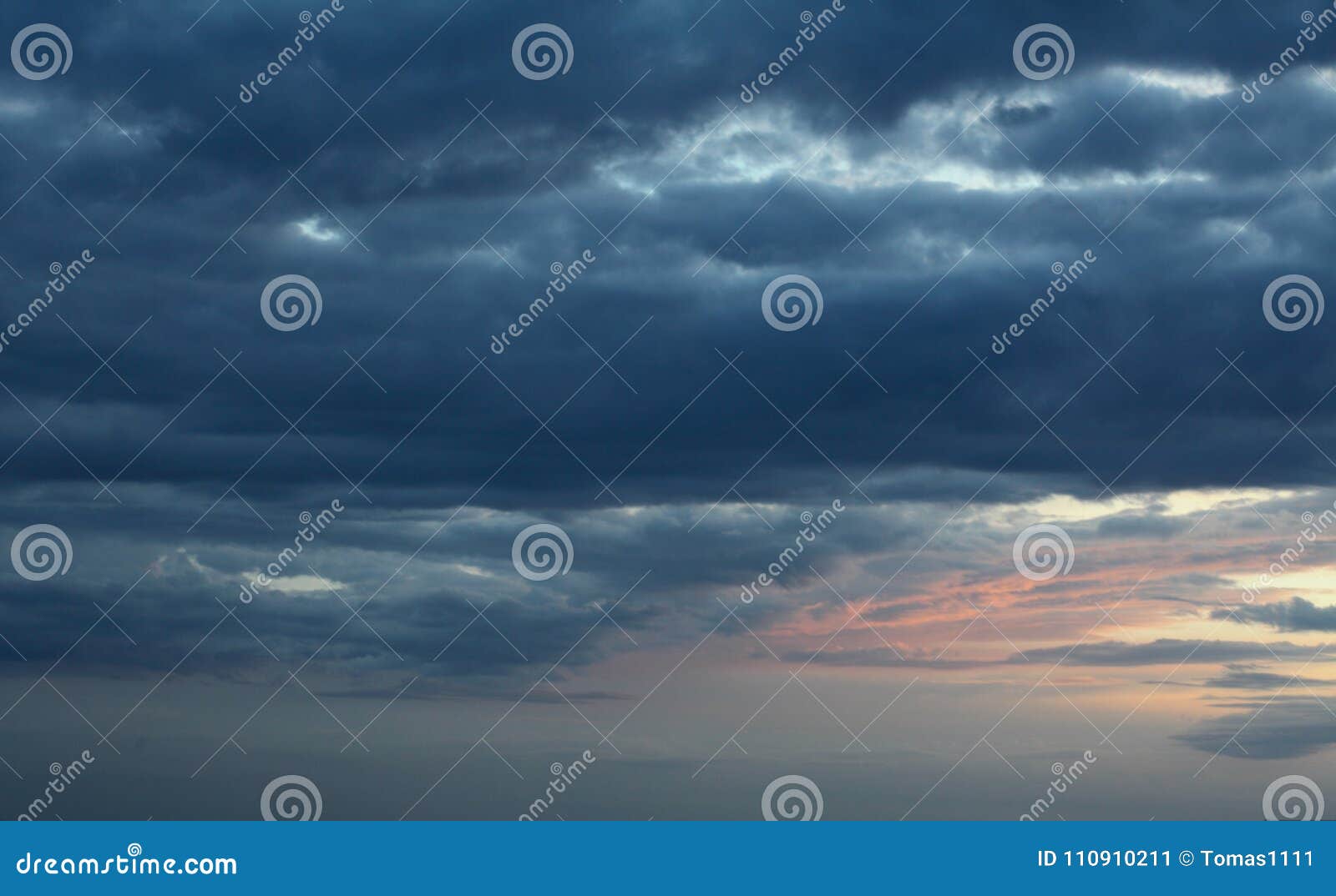 Night sky with blue clouds stock image. Image of weather - 110910211
