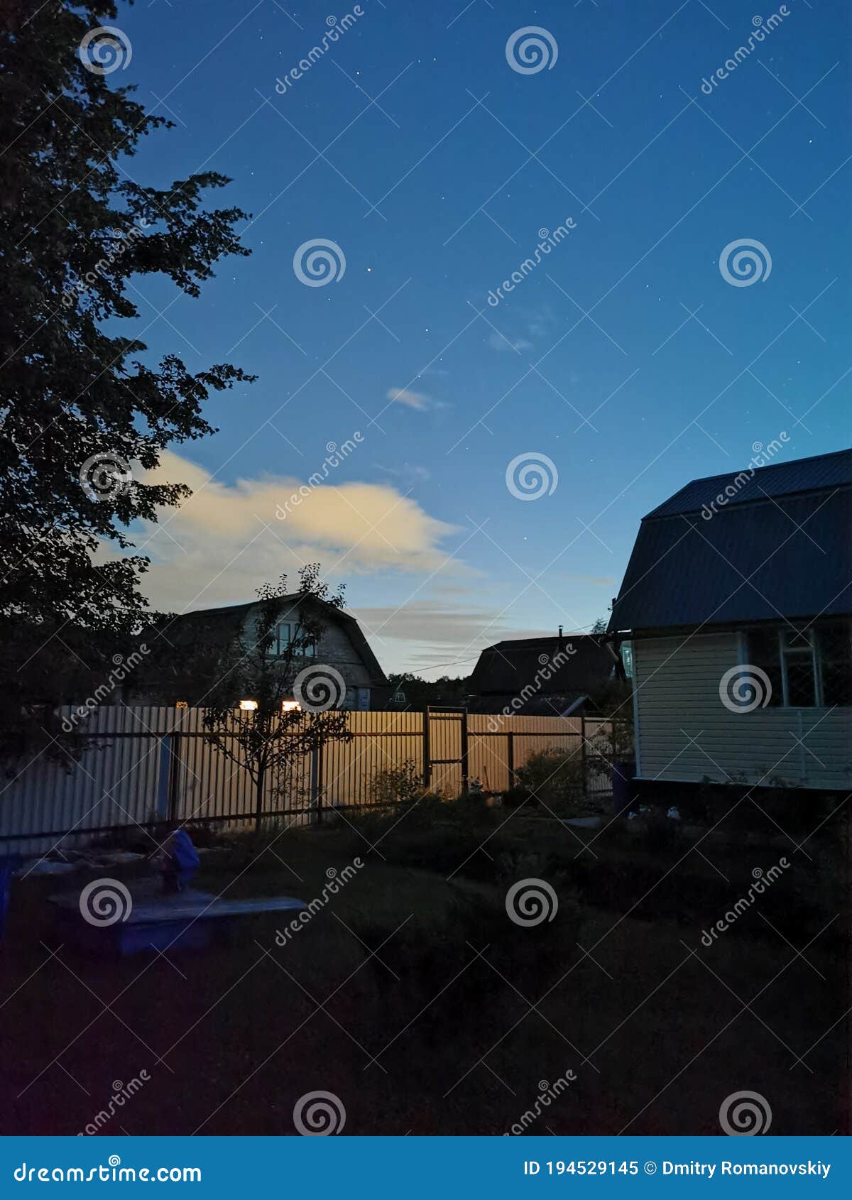 Night, Sky, Cloudscape, Countryside Stock Image - Image of evening ...
