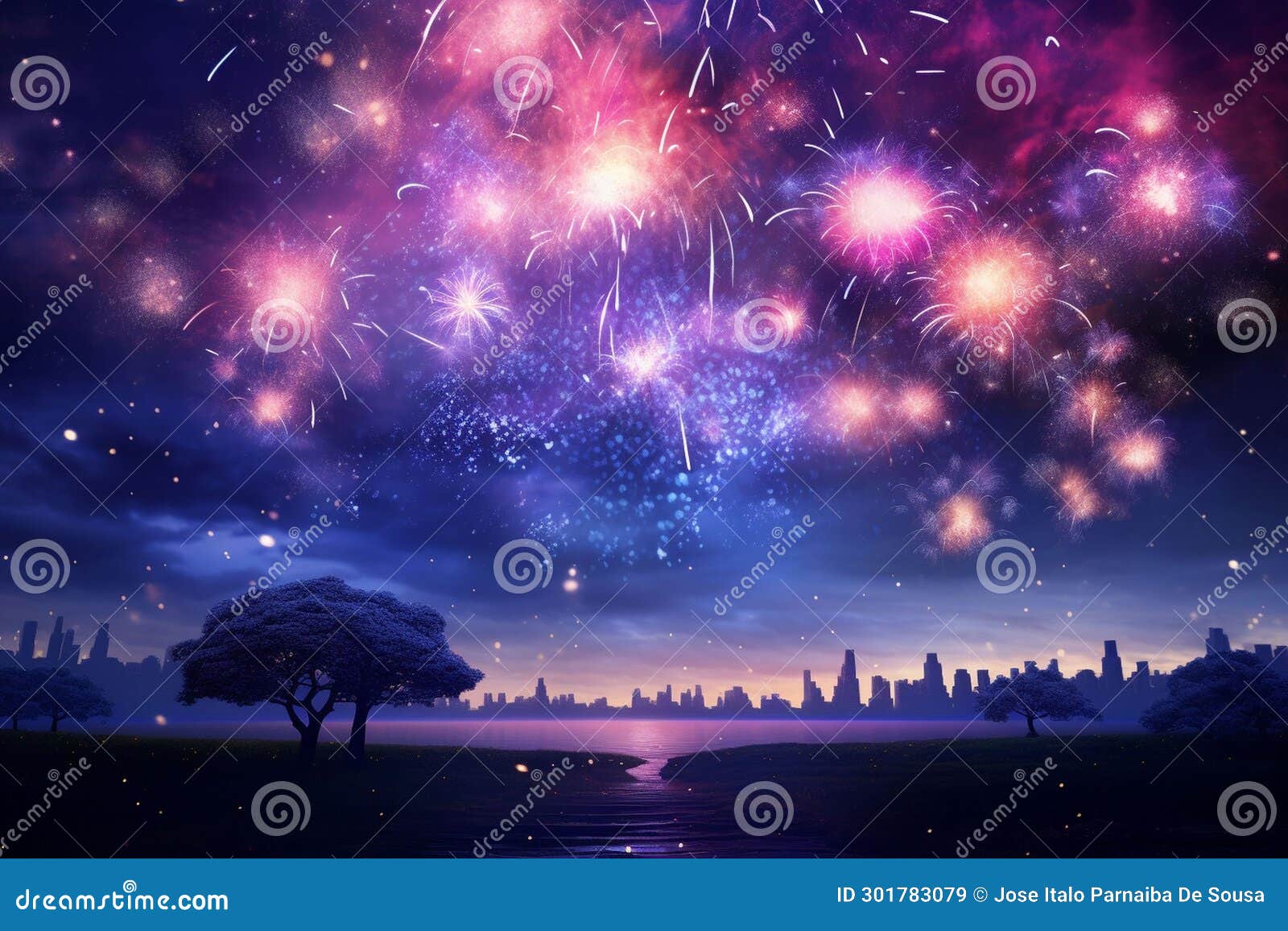 Night Sky Filled with Sparkling and Glittering Stock Illustration ...