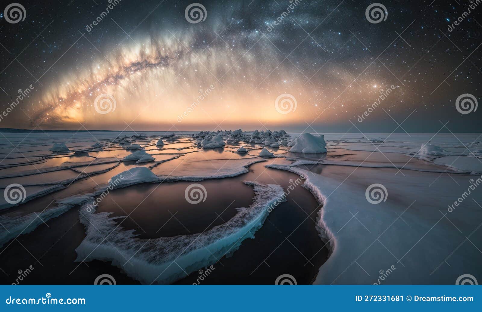 The Night Sky is Filled with Stars and Stars Above Ice Stock ...