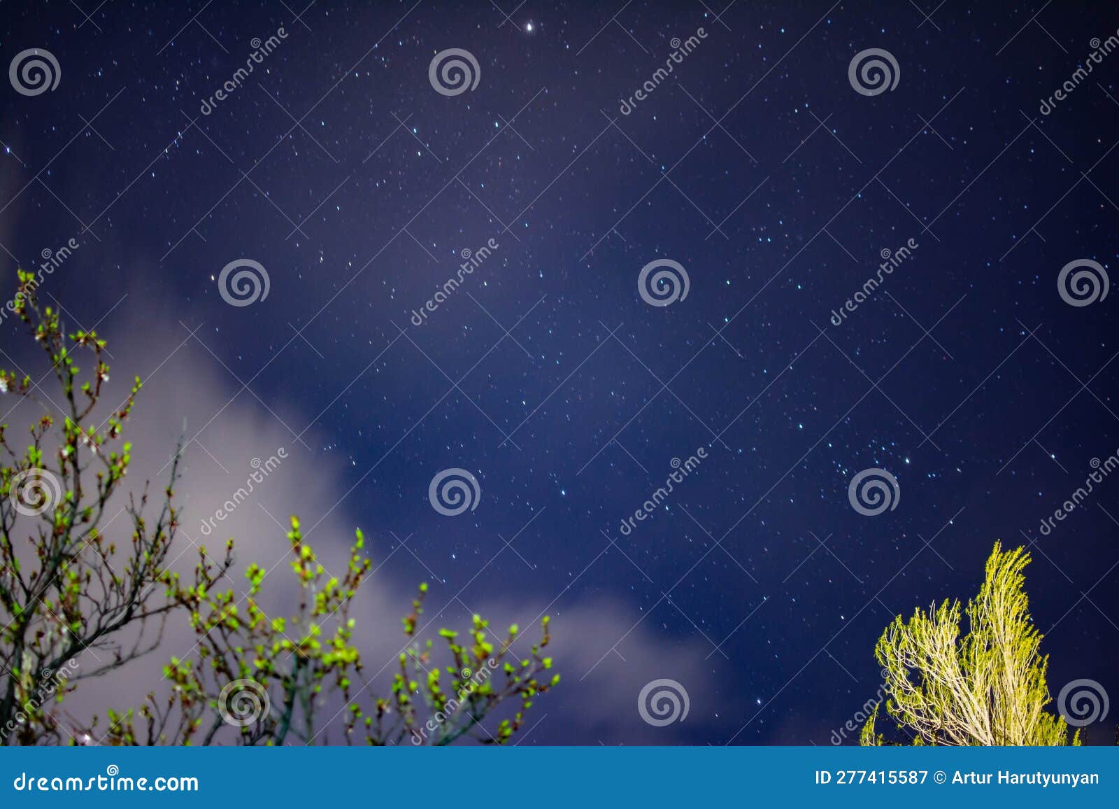 Night Sky and Glowing Stars. Path of Stars Stock Image - Image of star ...