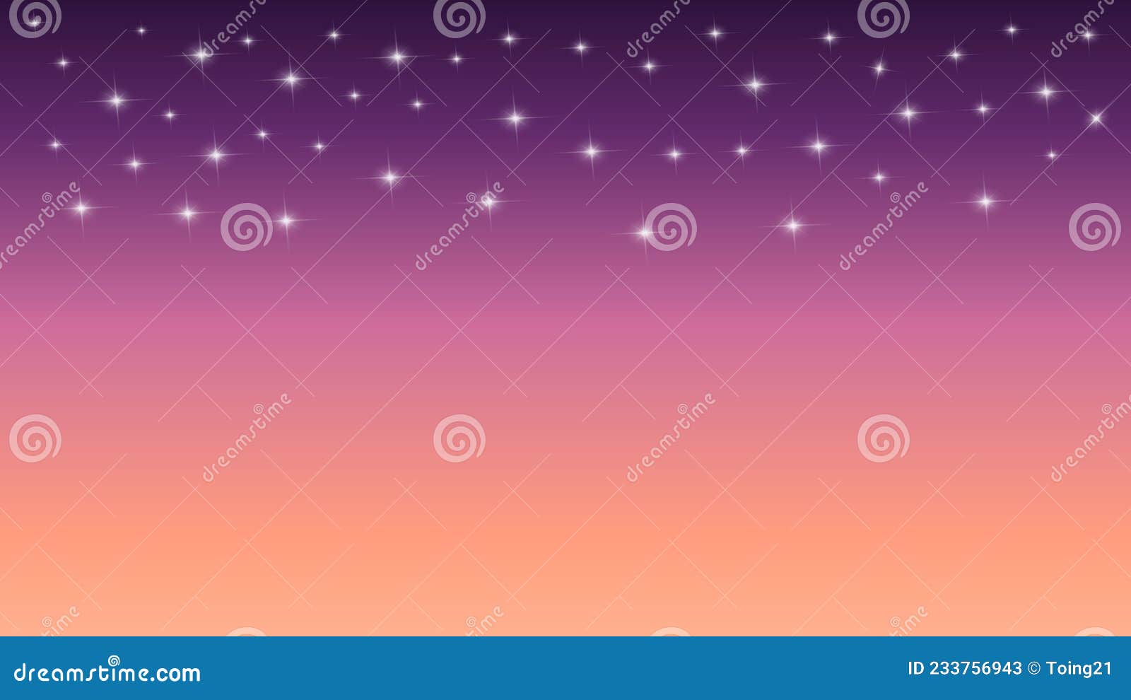 Night Sky Gradient Background with Stars Stock Vector - Illustration of ...
