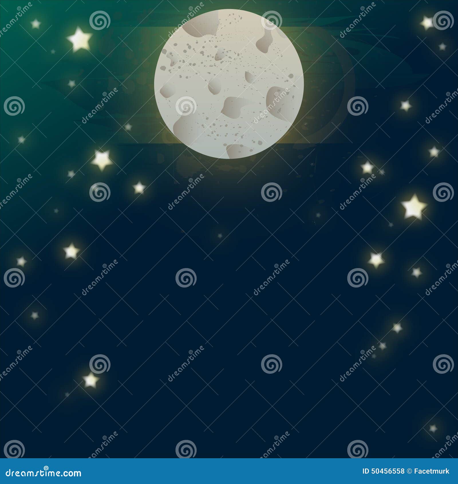 Night sky illustration stock illustration. Illustration of cartoon ...