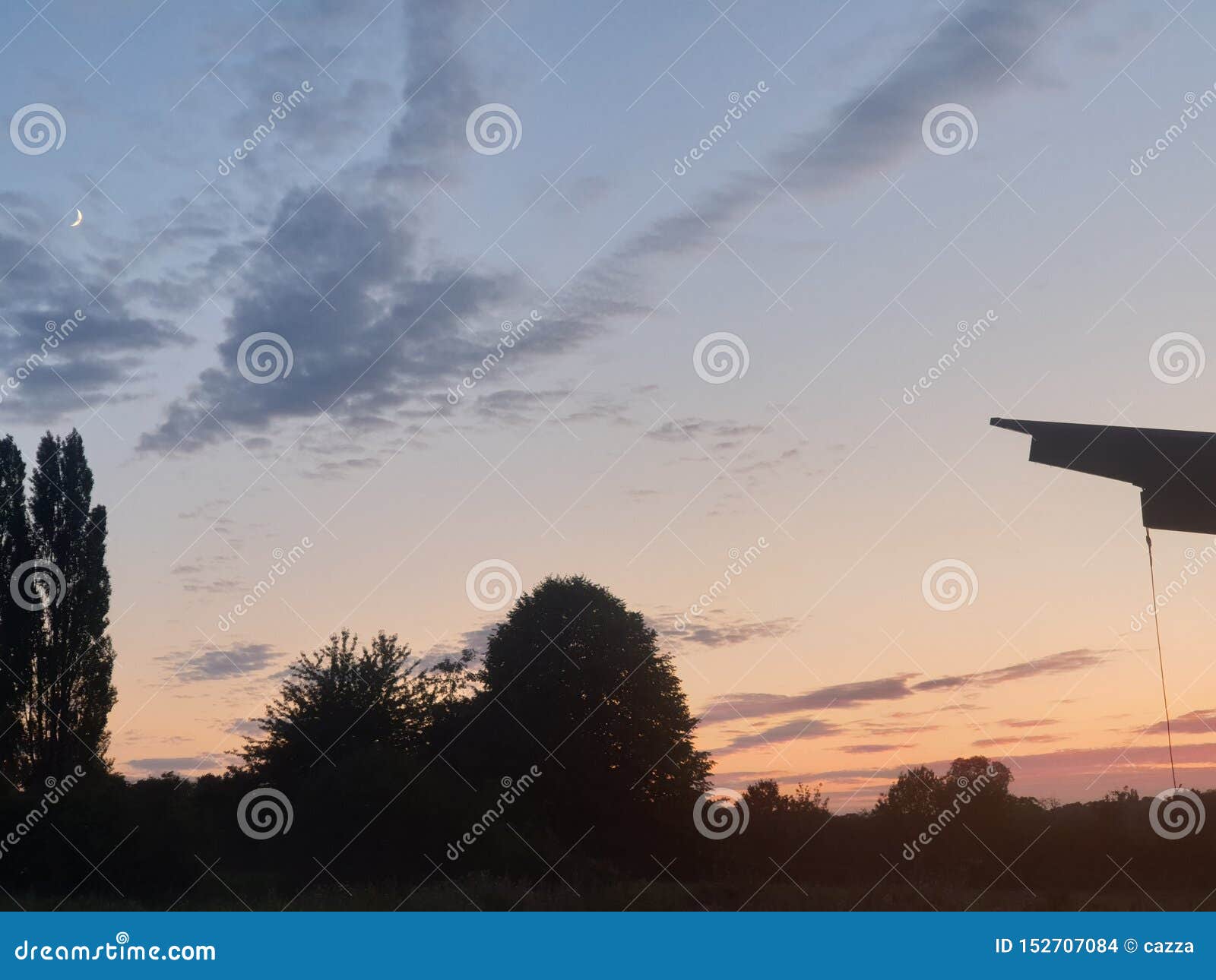 Night sky in July stock photo. Image of shadows, trees - 152707084