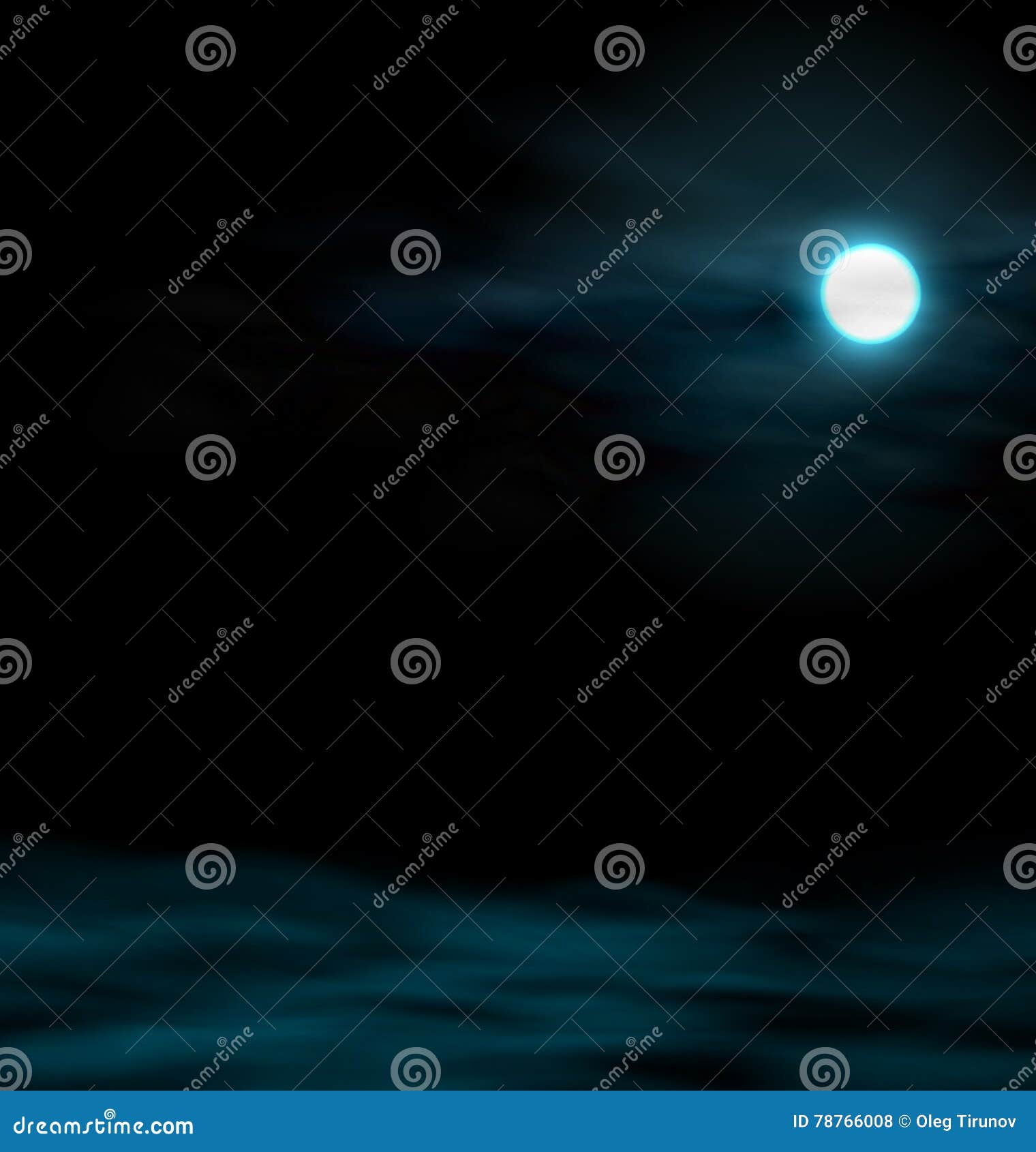 Night Sky with the Moon. Lunar Landscape Stock Vector - Illustration of ...