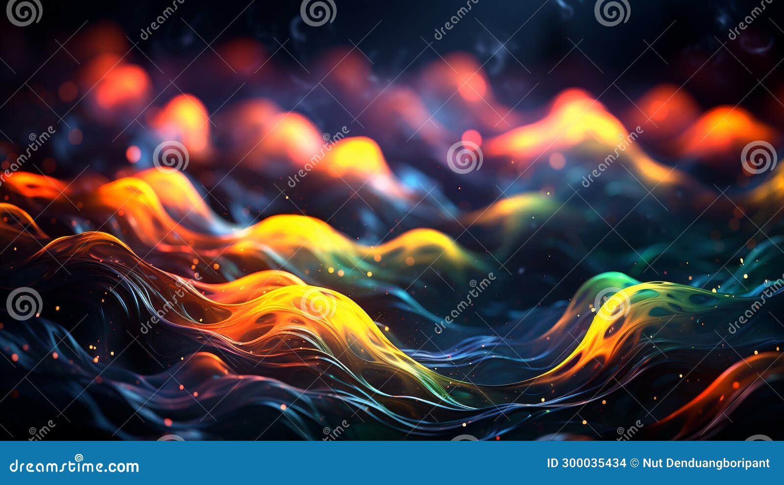 Night Sky Navy and Neon Yellow Abstract Mesmerizing Pattern Stock Photo ...
