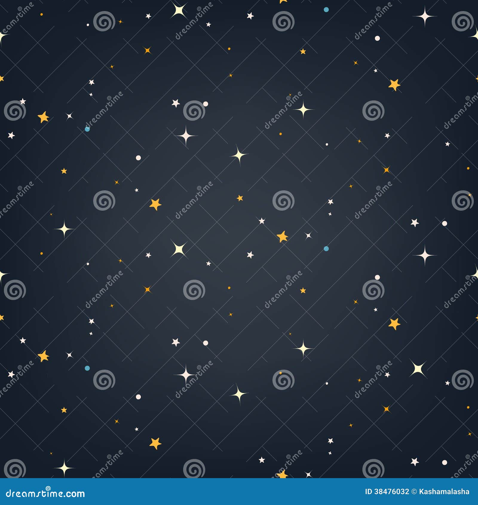 Night Sky Seamless Vector Pattern Stock Vector - Illustration of glow ...
