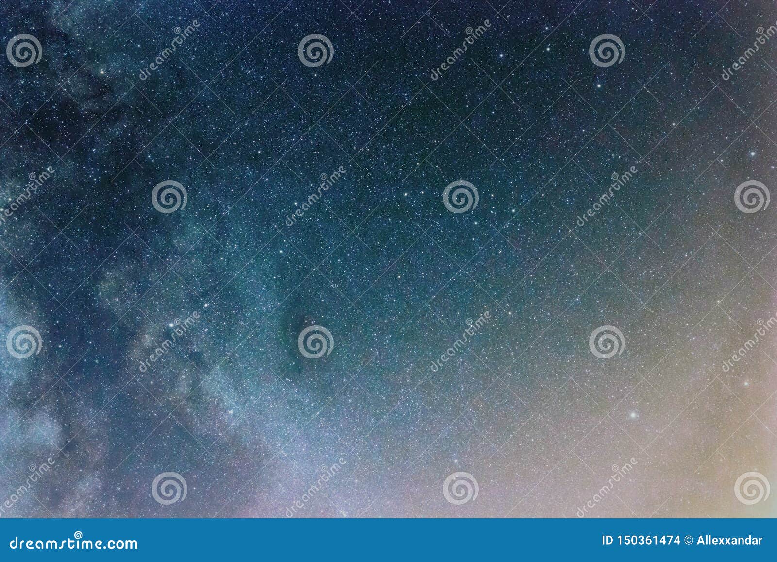 Night Sky with Shiny Stars, Milky Way Galaxy Stock Photo - Image of ...