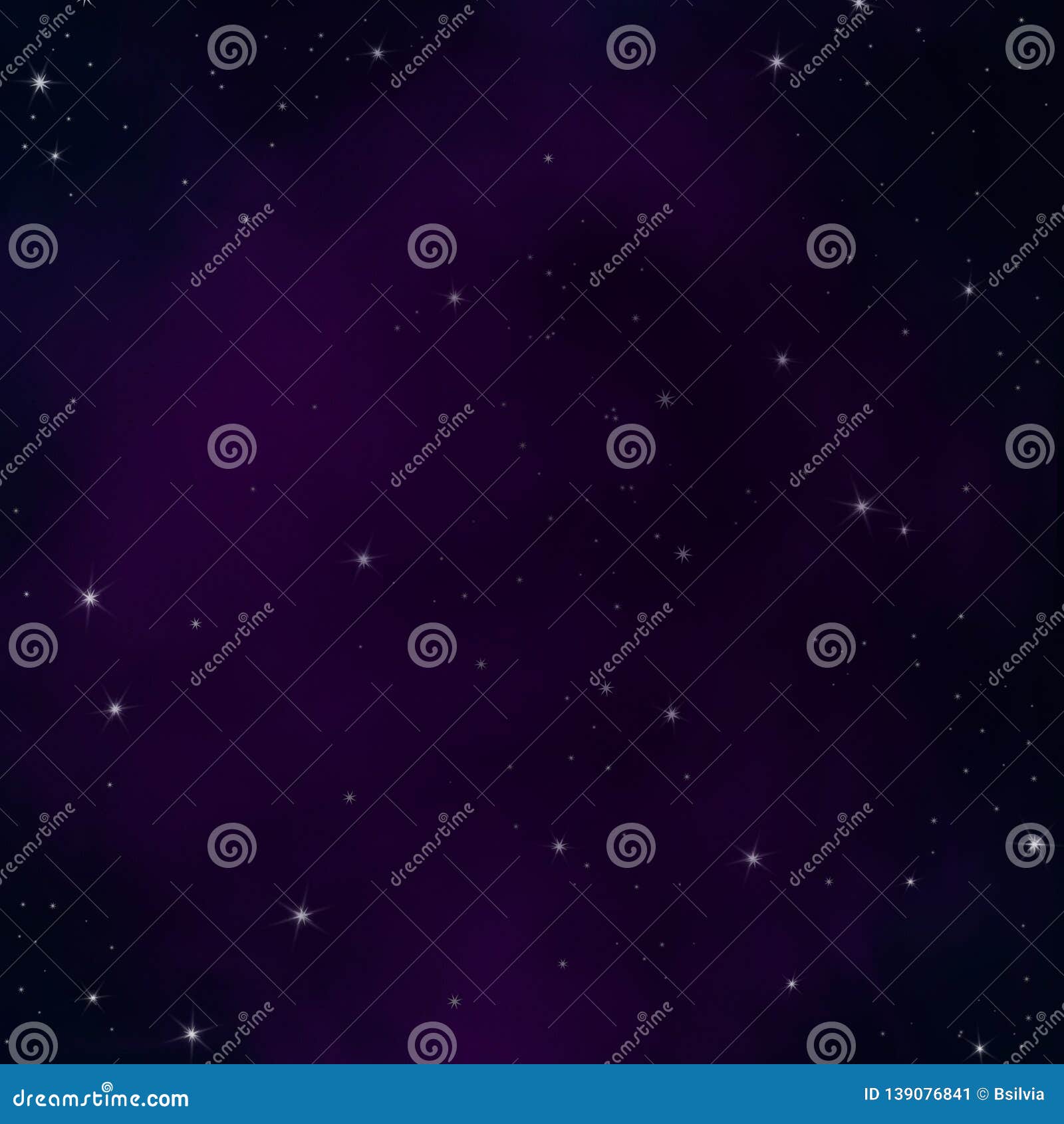 Night Sky with Silver Stars, Abstract Background, Magic Night Stock ...