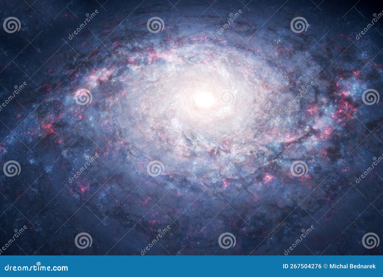 Night Sky with Space Nebula, Glowing Stars and Magical Galaxy Stock ...