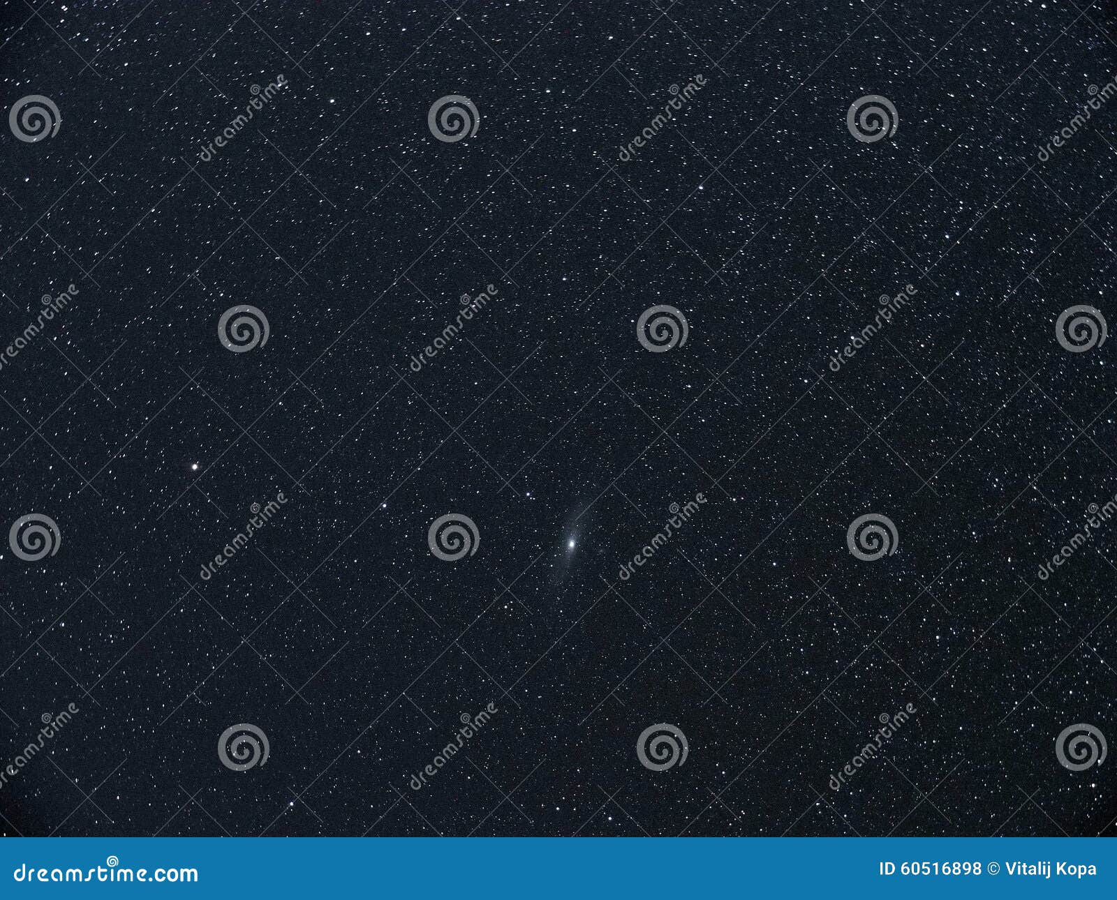 Universe Night Sky Stars Andromeda Galaxy M31 Stock Photo - Image of ...