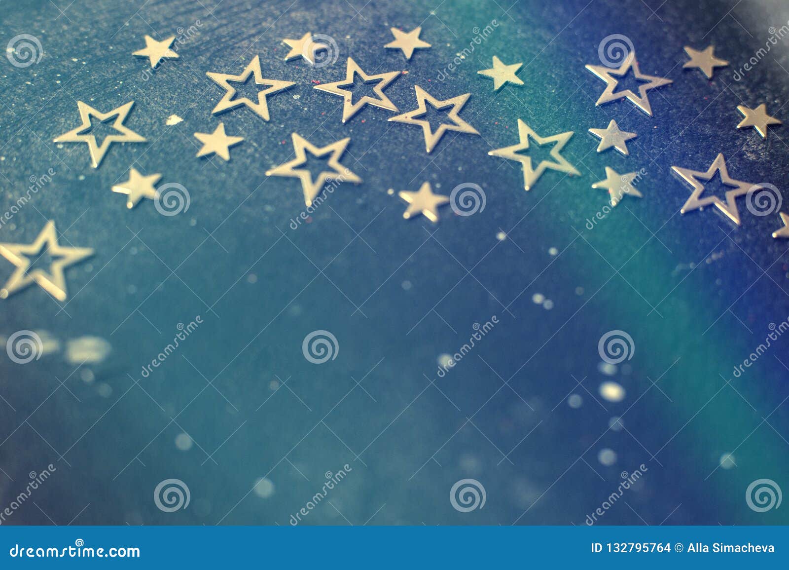 Night Sky with Stars and Moon Objects Macro Stock Photo - Image of ...