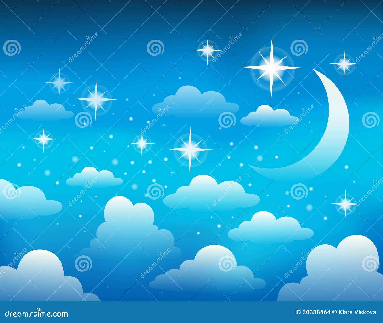 Night sky theme image 1 stock vector. Illustration of eps10 - 30338664